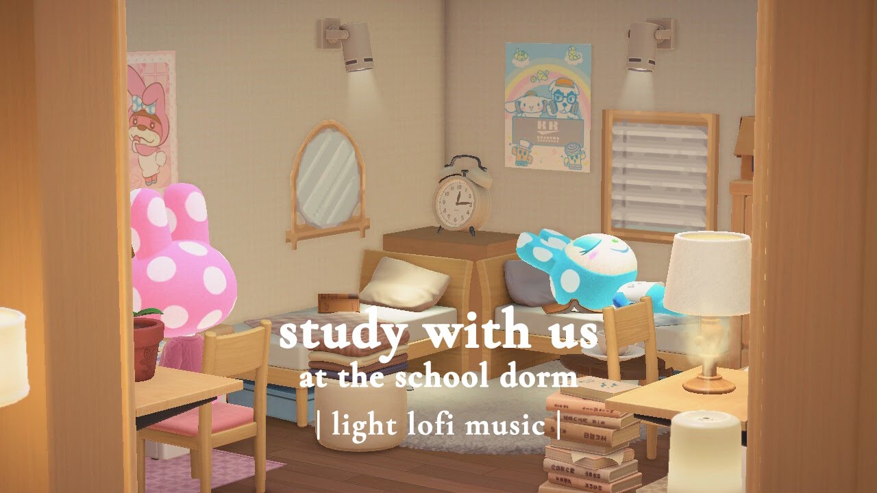 a causal study session 💭 light lofi music 기분 좋아지는 로파이 음악 | acnh 모동숲 あつ森 ...