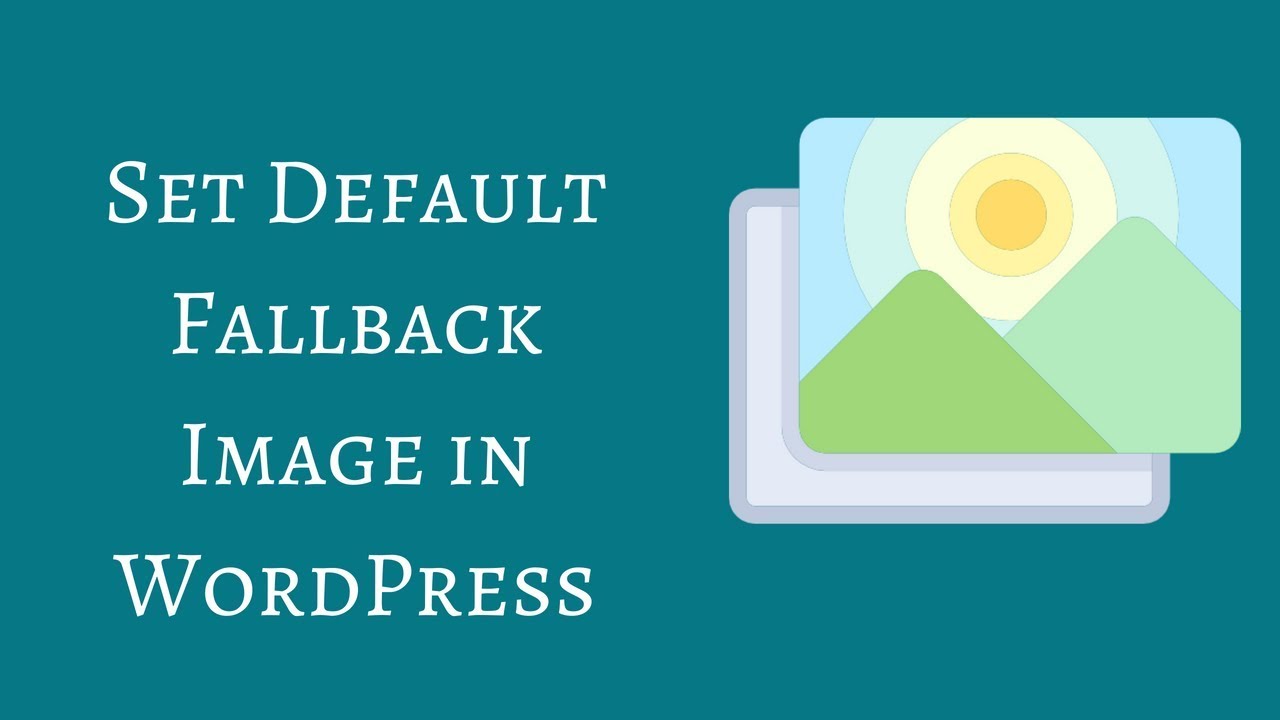 How To Set Fallback Image For WordPress Post Thumbnail YouTube how-to-set-fallback-image-for-wordpress-post-thumbnail-youtube