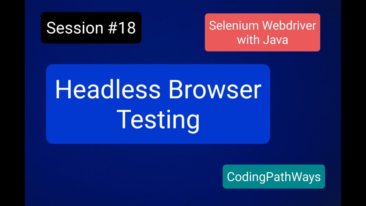 Selenium 4 with JAVA: #18 Headless Browser Testing | Practical Demo ...