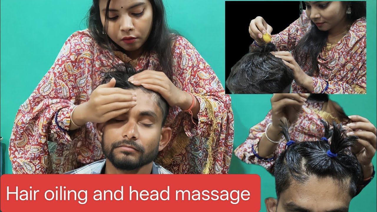 Asmr Oiling Hair Play And Head Massage For Complete Relaxation..💆😌 ...