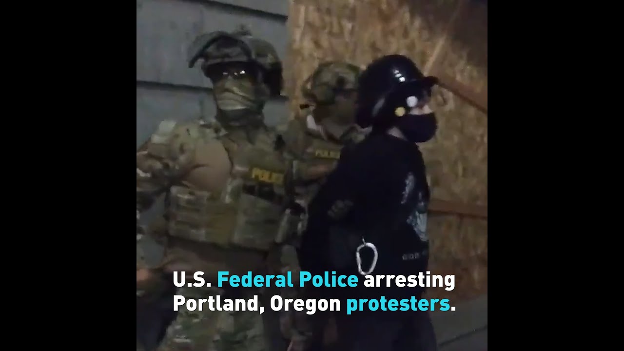 Unmarked cars and Federal Police: Protesters in Portland faceoff ...