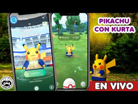 INCURSIONES PIKACHU con KURTA en POKEMON GO - YouTube