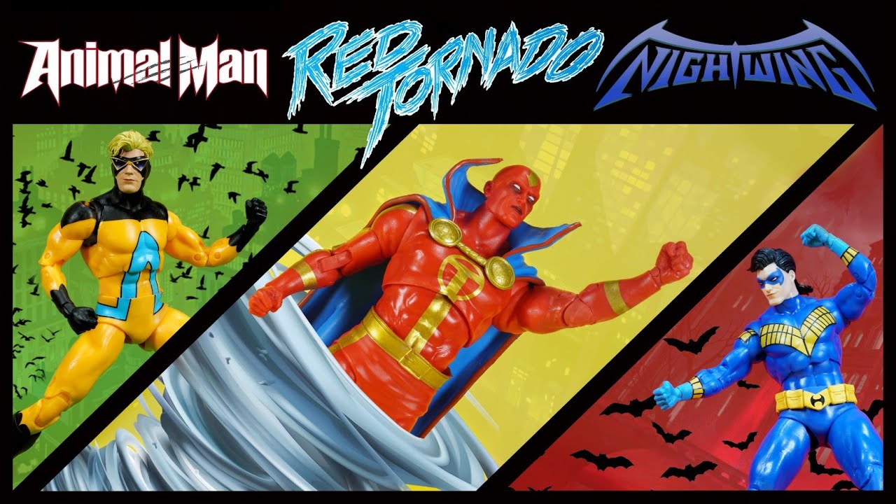 McFarlane Toys DC Multiverse Nightwing, Animal Man, and Red Tornado ...