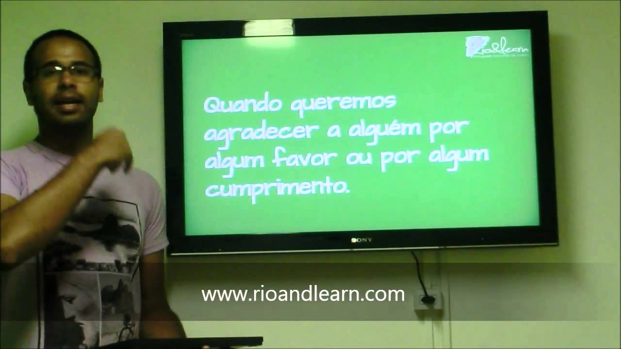 Learn Brazilian Portuguese. Expressões de cordialidade. A Dica do Dia ...
