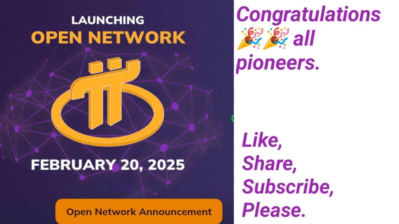 Finally, Launching Open Network. February 20, 2025. Open Network ...