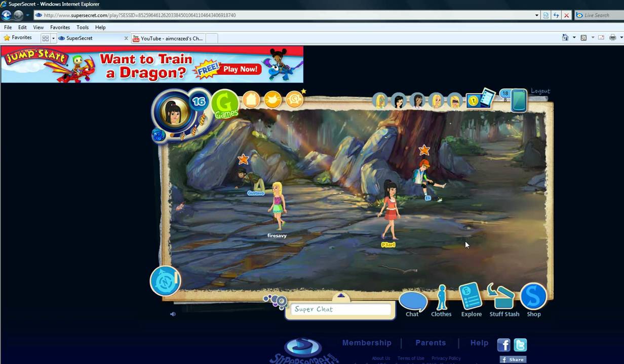 Me Following Candy On Supersecret Part 2 - YouTube