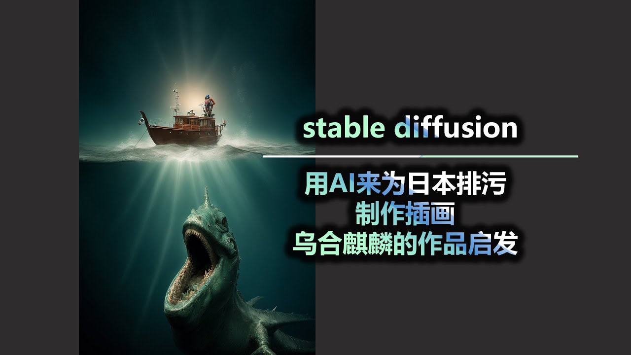 用AI来为日本排污制作插画 stable diffusion 乌合麒麟的作品启发 - YouTube