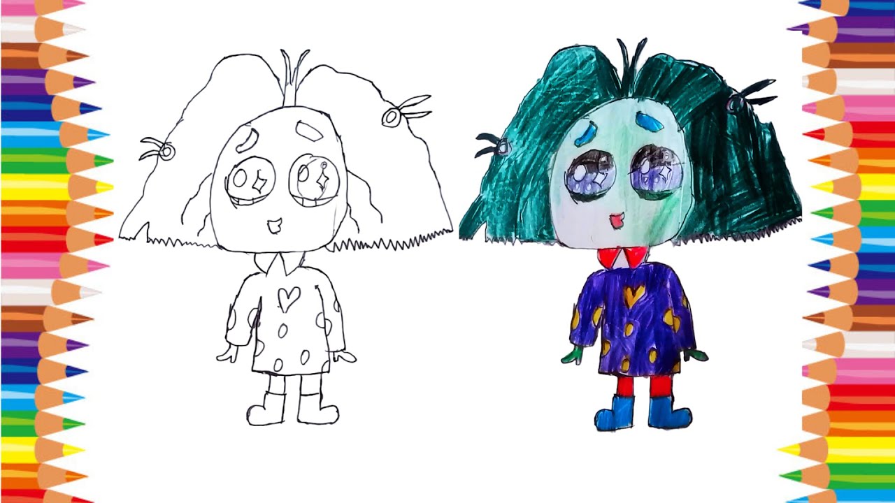 How to Draw Envy from Inside Out 2😀 | Disney Pixar | Step-by-Step ...