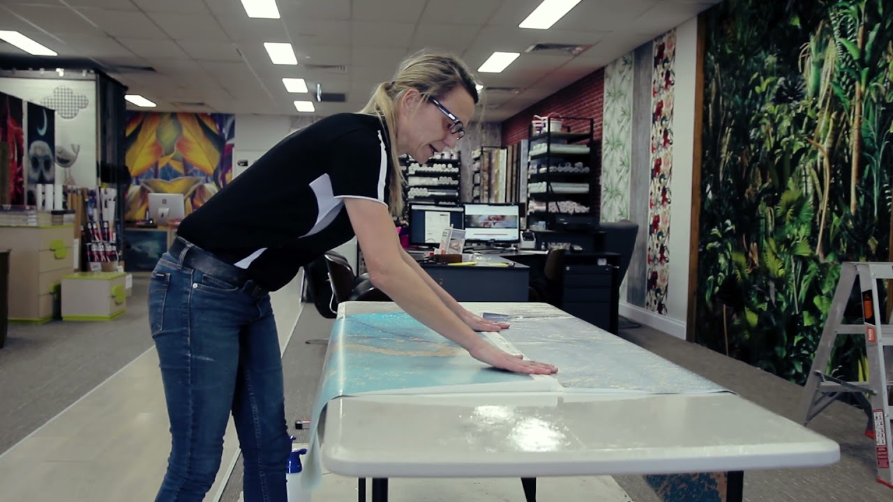 Wicked Walls Wall Mural Installation - Prepasted Wallpaper - YouTube