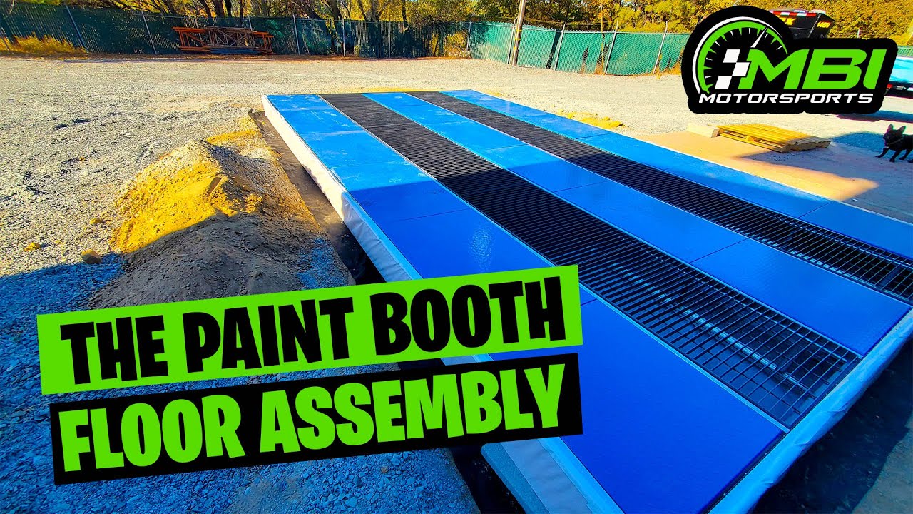 How to install a floor on a down draft paint booth? - YouTube