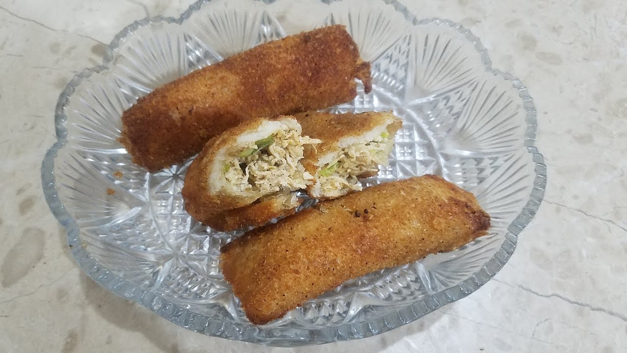 Bread Chicken Mayo Rolls, Bread Roll iftar ma bnaye jhatpat recipe ...