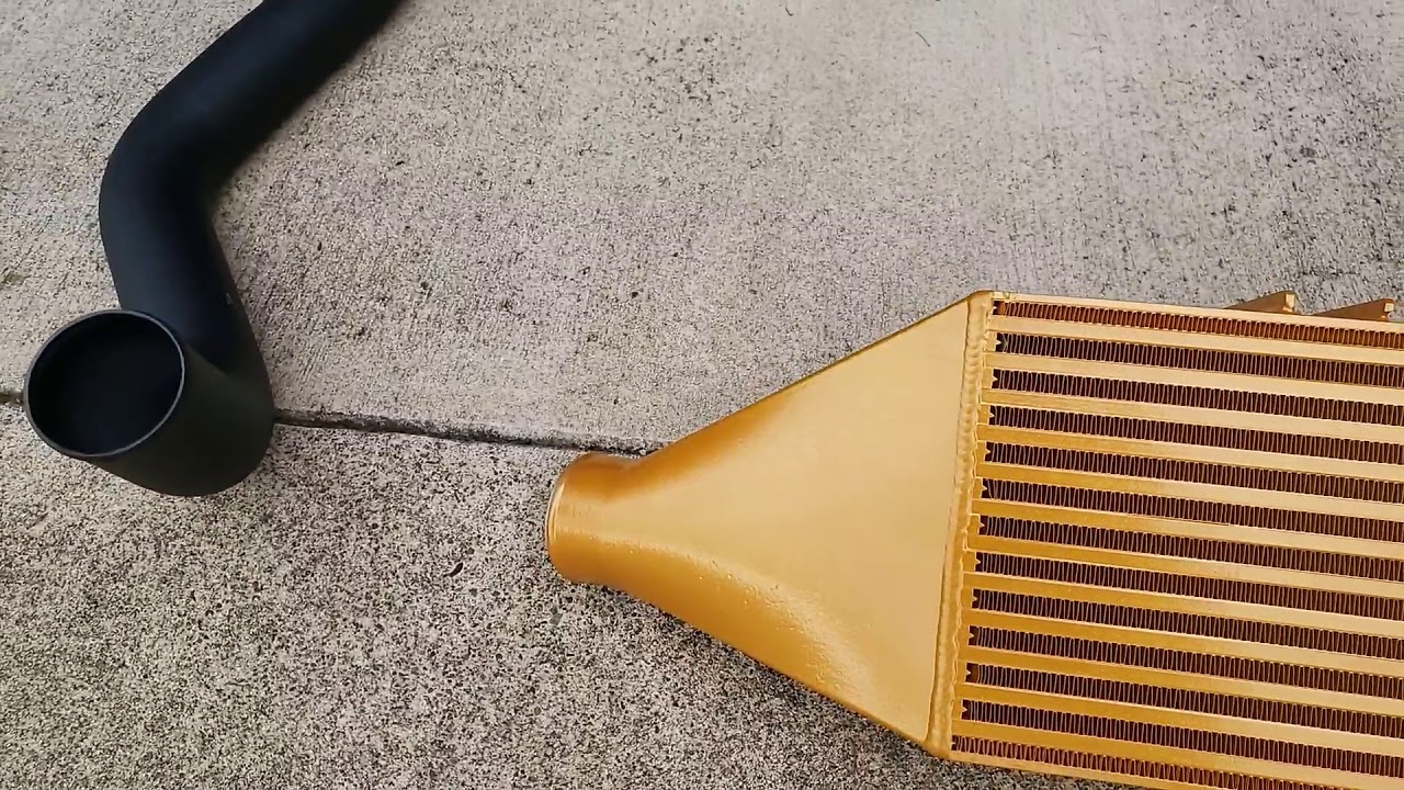 Powder coated mishimoto fmic - YouTube