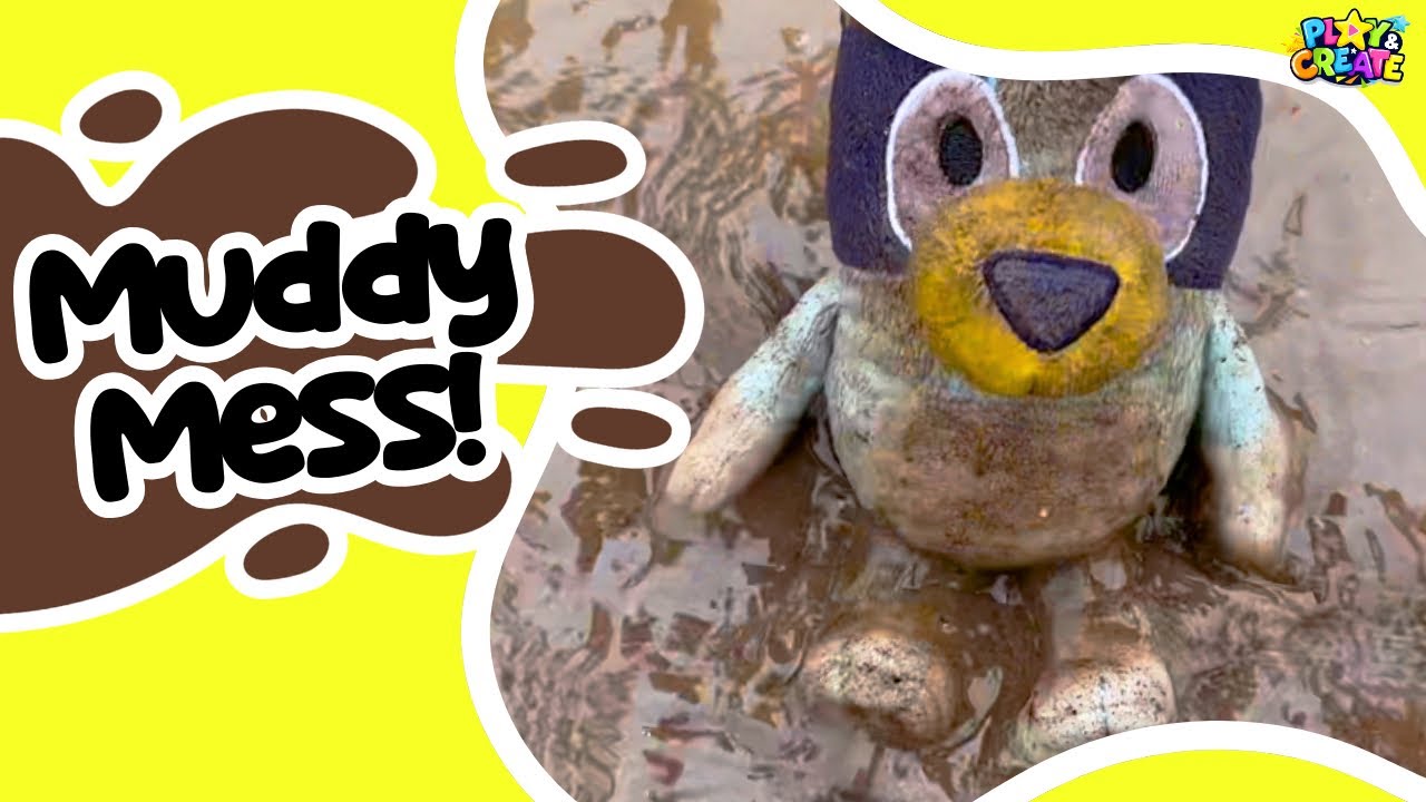 Bluey's Muddy Puddles Mess! Bluey Toys | Juguete Bluey - YouTube