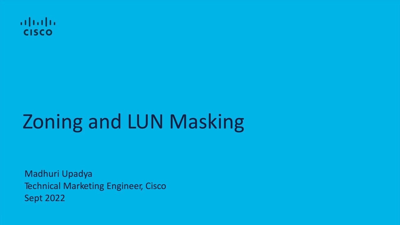 Zoning and LUN Masking in SAN Fabrics | Cisco MDS Configuration ...