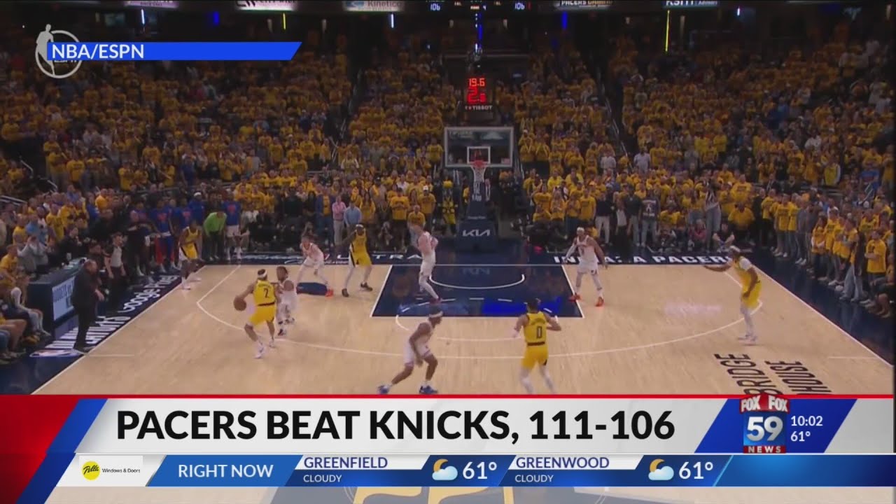 Pacers rally to beat Knicks 111- 106, series now 2-1 - YouTube