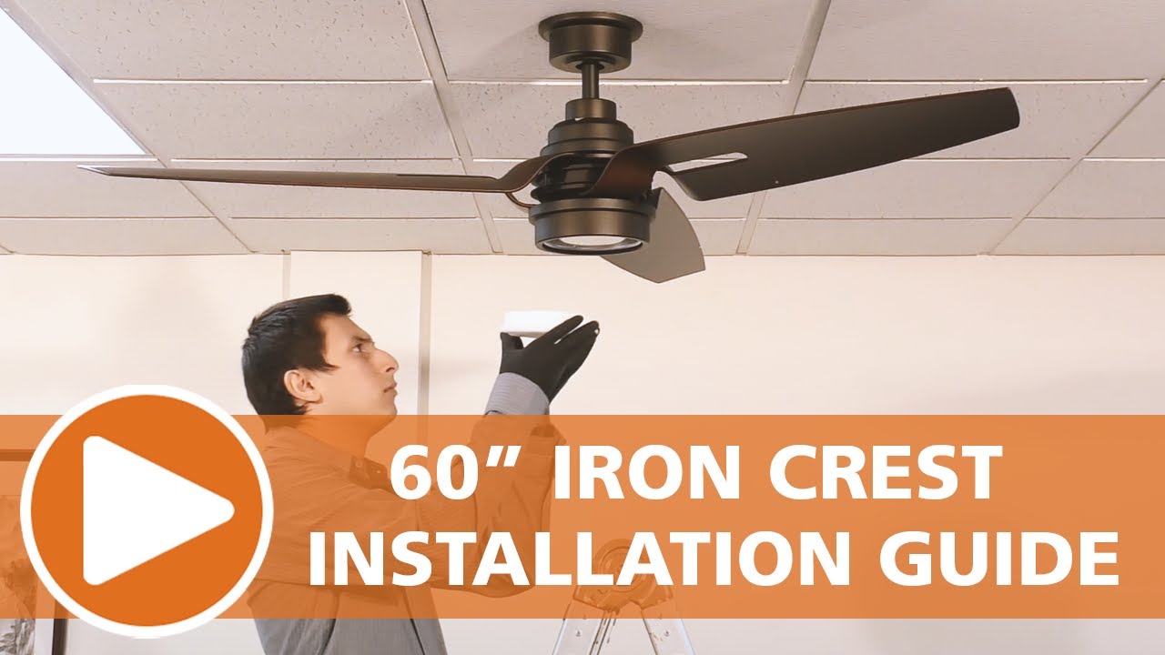 60" Iron Crest Ceiling Fan Installation Guide (Updated) - YouTube