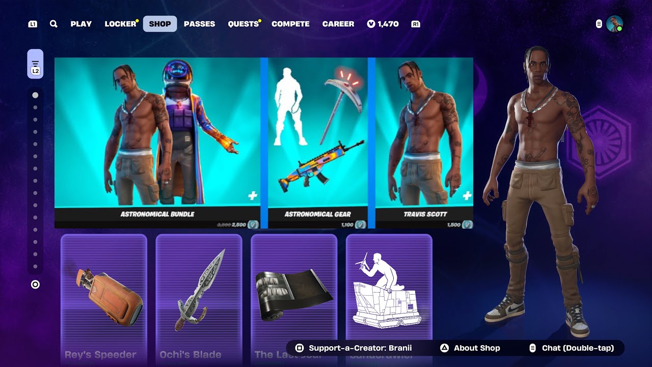 TRAVIS SCOTT SKIN RETURN RELEASE DATE IN FORTNITE ITEM SHOP NEW UPDATE ...