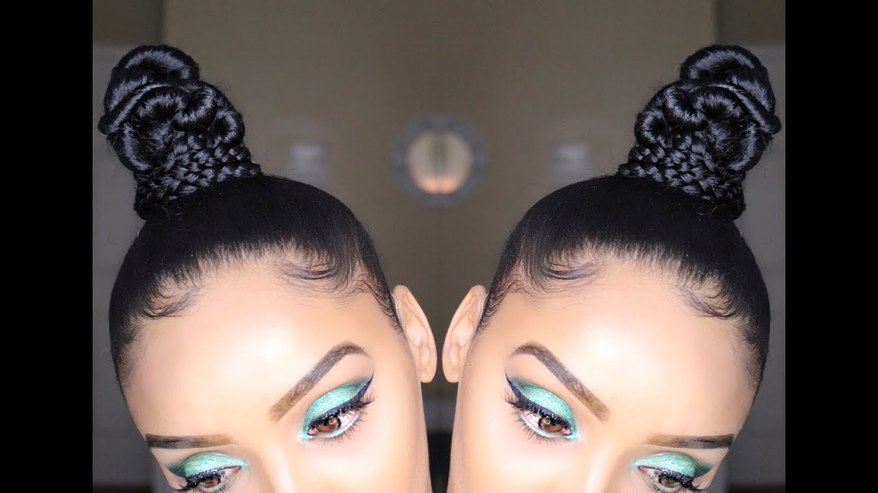 TOP KNOT BUN: 👀 My First Time Trying It! - YouTube