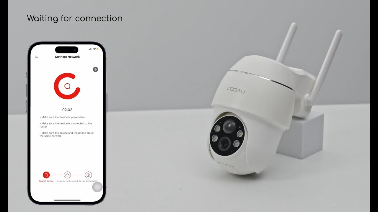 COOAU Q02 & Q01 PTZ Battery Wireless Camera (Unboxing & Connection & Installation) - YouTube