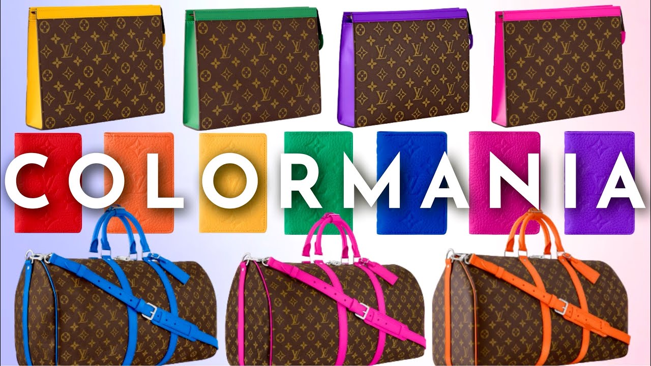 Louis Vuitton COLORMANIA 🌈 ALL of the Leather Goods Organized by Color ...