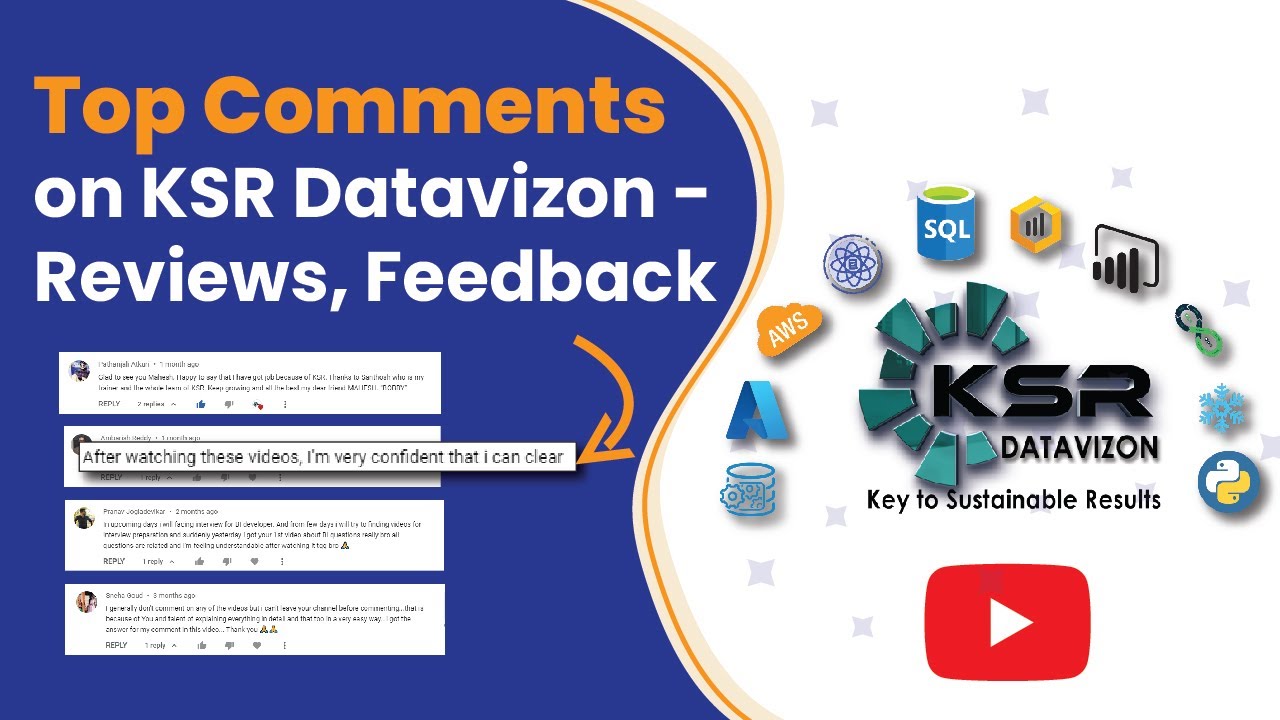 Top 10 Comments on KSR Datavizon Youtube Channel | Feedback, Success ...