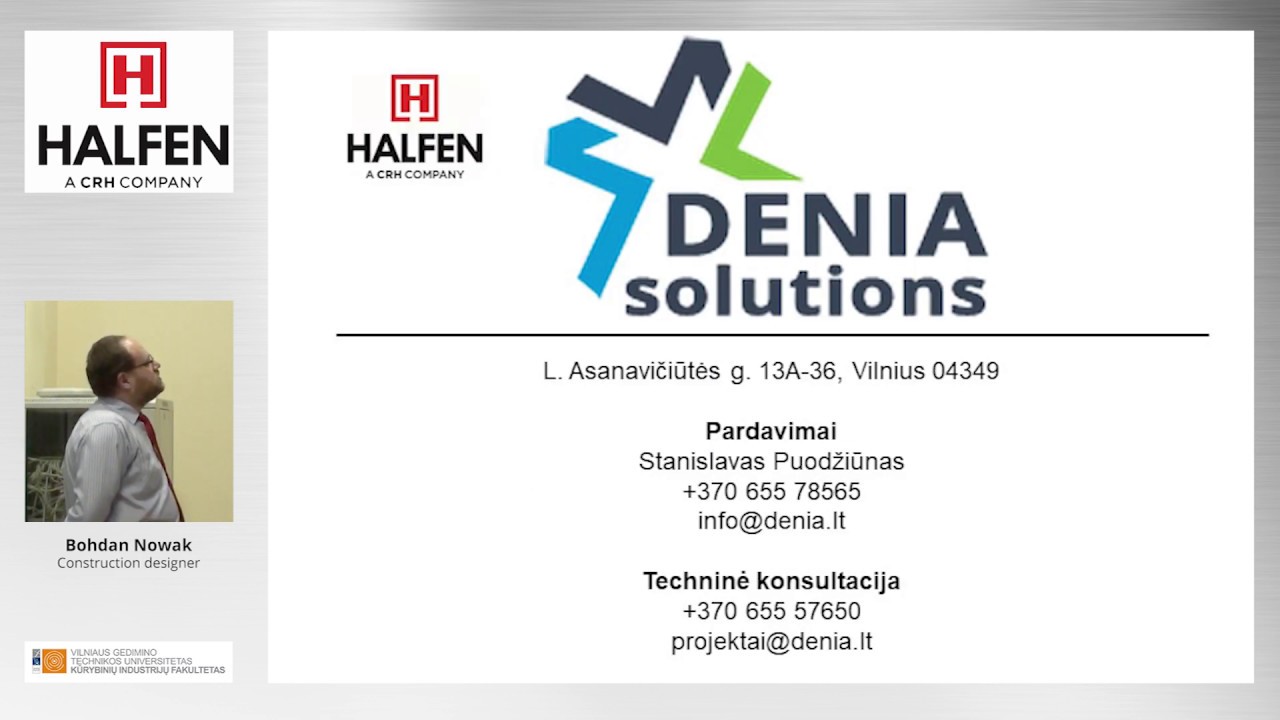 2d. HALFEN HSD Deformacinių siūlių sujungimo sistema: armavimai ...