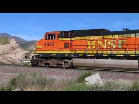 BNSF 4640 C44 9W 4 23 19 Sullivans Curve Ron D - YouTube