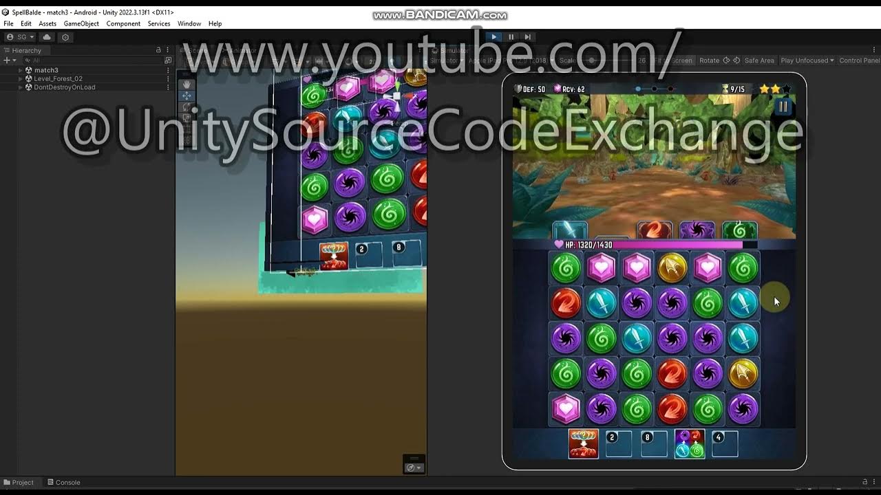 Spellblade Match 3 Puzzle RPG - Unity Source Code for Exchange or Sale - YouTube