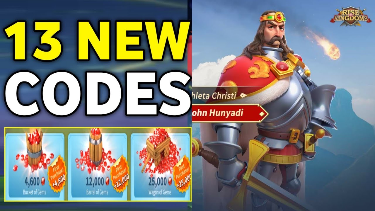 UPDATE🔥RISE OF KINGDOMS CODES 2024 - RISE OF KINGDOMS REDEEM CODES 2024 ...
