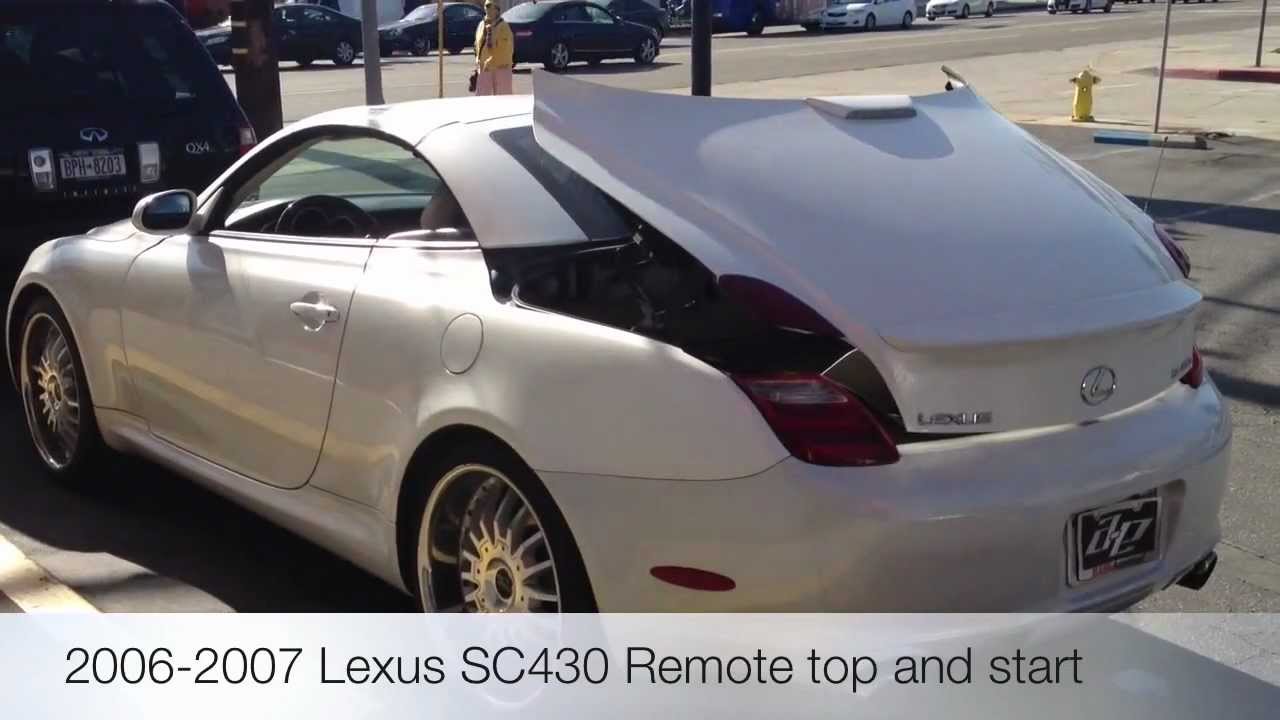 Lexus Remote top and start SC430 from the OEM fob Beverly Hills, CA ...