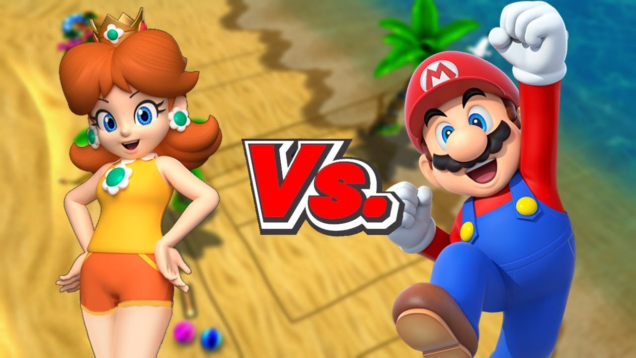 Mario Sports Mix - Daisy/Luigi Vs. Mario/Wario (Volleyball) - YouTube