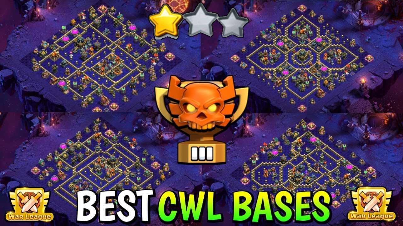 TOP 07 TH17 CWL Base Link😎| ONLY 1 STAR WAR BASE Layout🥶|TH17 WAR+CWL ...