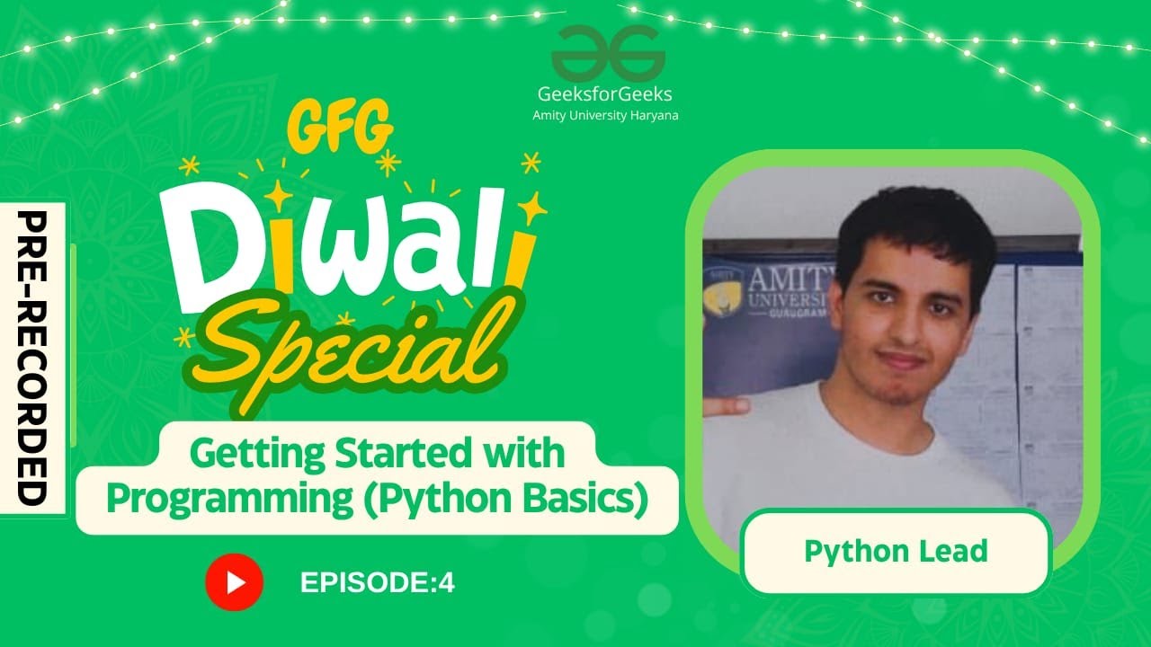 Day 4 - Python Basics, Our Diwali Special - YouTube