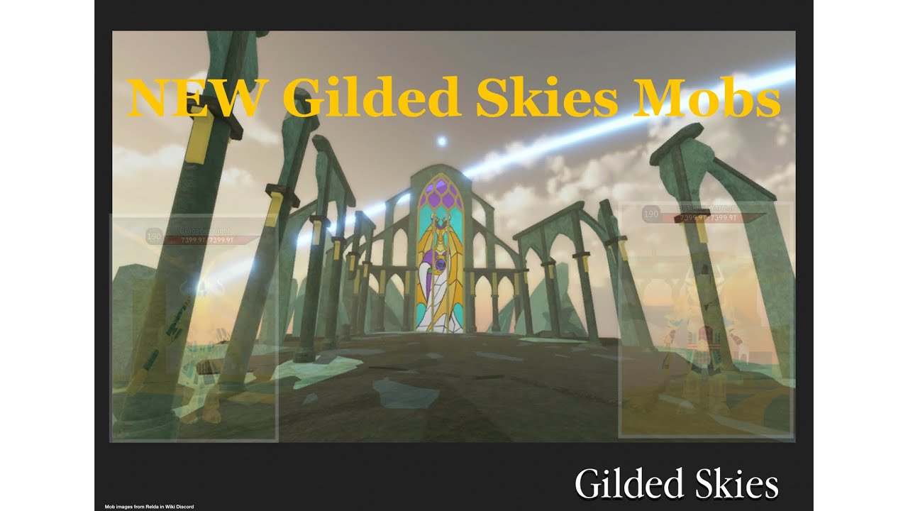 NEW Gilded Skies Mobs Showcase [Dungeon Quest] - YouTube