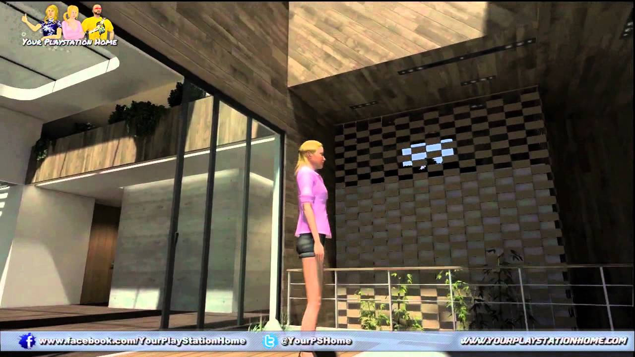 Playstation Home Personal Space Tour - Cubic Apartment - YouTube