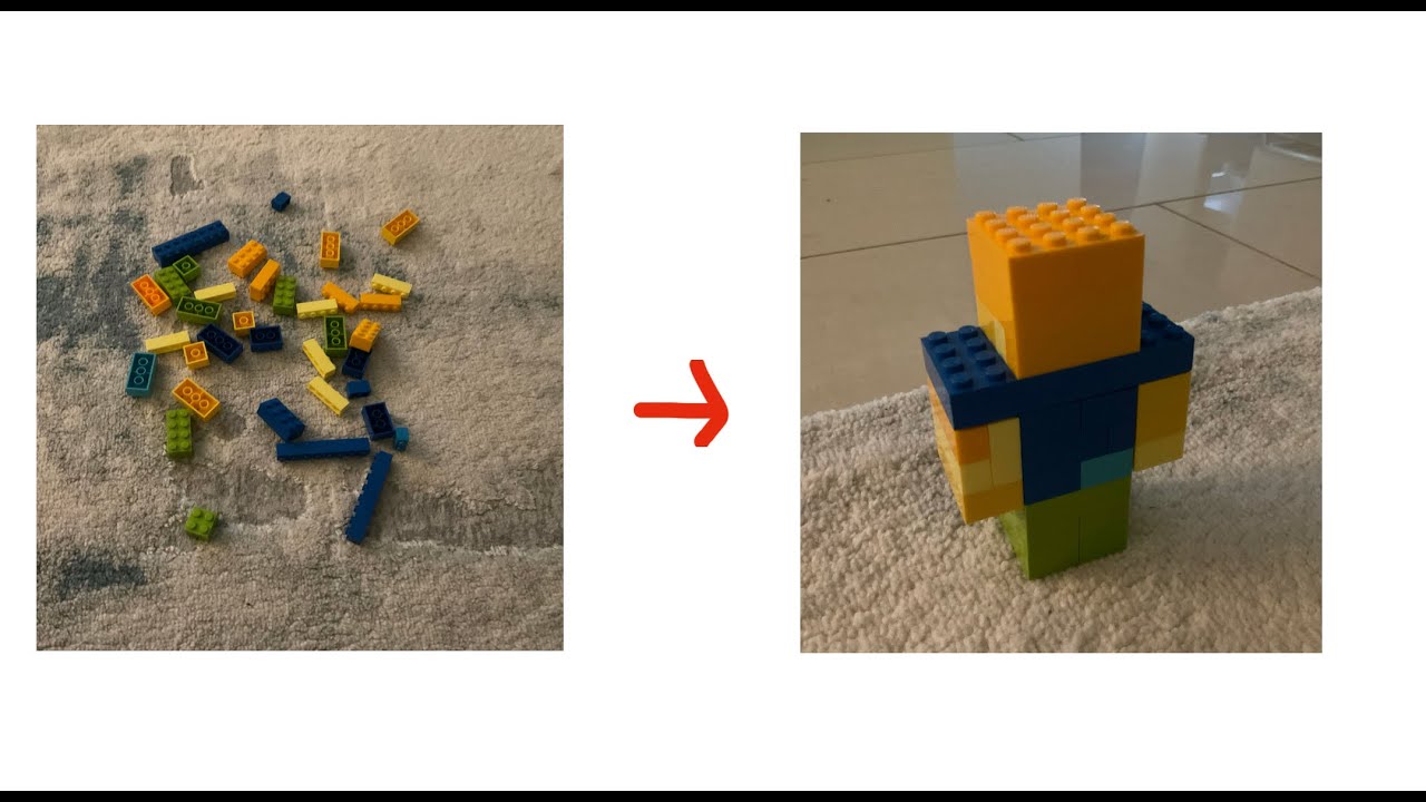 How to make a big Lego roblox noob! - YouTube