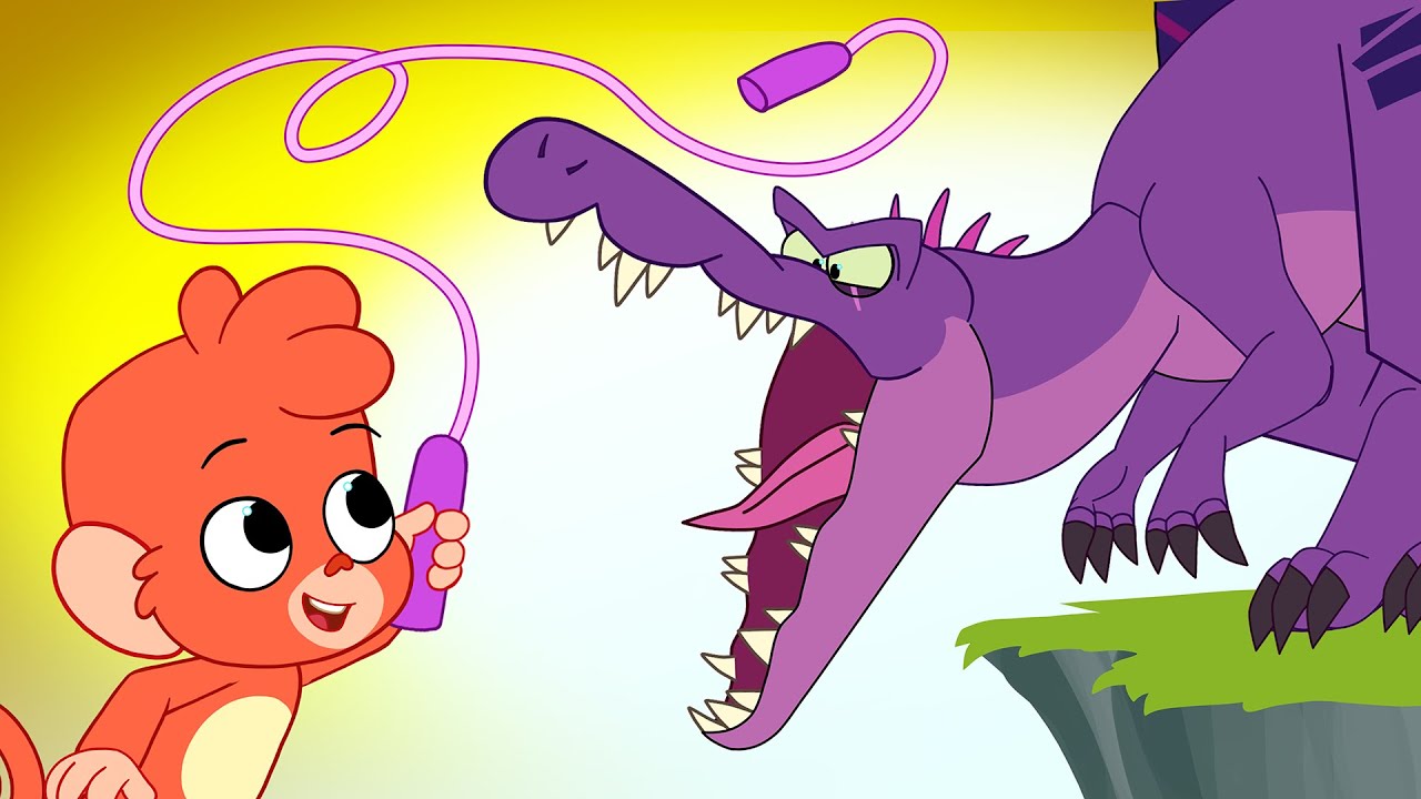 Dinosaur Rodeo! Jumping Rope T Rex | Funny Dinosaur videos for Kids ...