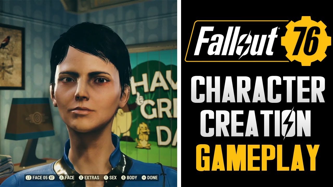Fallout 76 Character Creation Gameplay Youtube