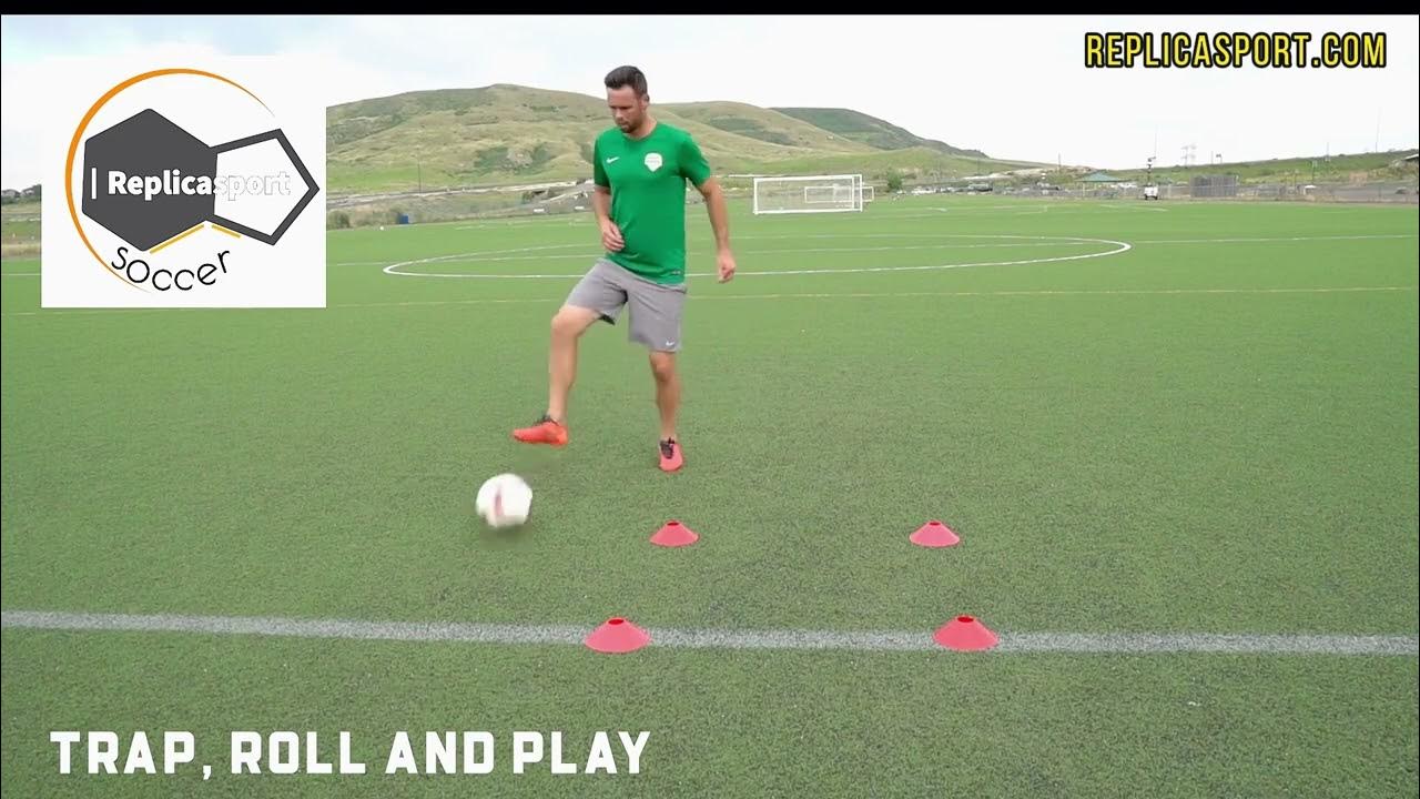 Youth/Kids Soccer Trap, Roll and Play Drill - YouTube