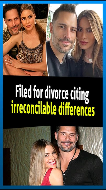 Sofía Vergara and Joe Manganiello filed for divorce citing irreconcilable differences... - YouTube