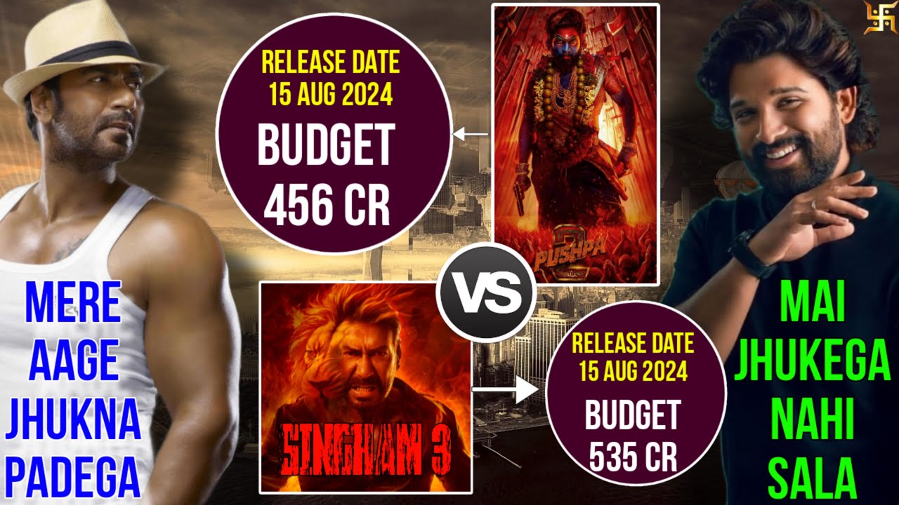 Ajay Devgan vs Allu Arjun | Pushpa 2 vs Singham Again | Pushpa 2 ...