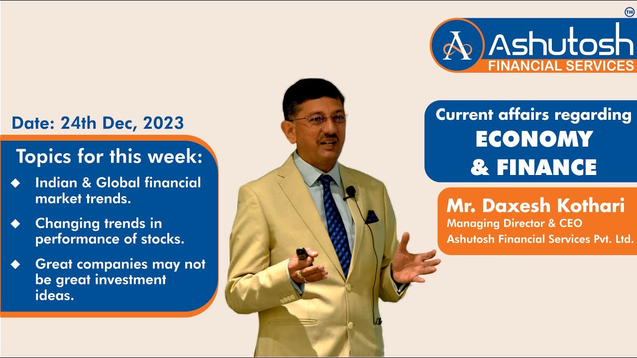 Current Affairs Regarding Economy & Finance By Mr. Daxesh Kothari ...