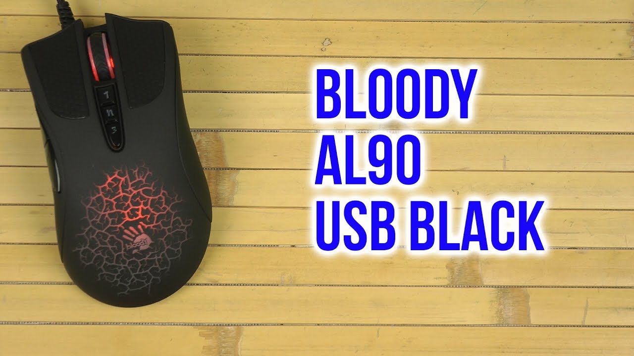 Распаковка Bloody AL90 USB Black - YouTube