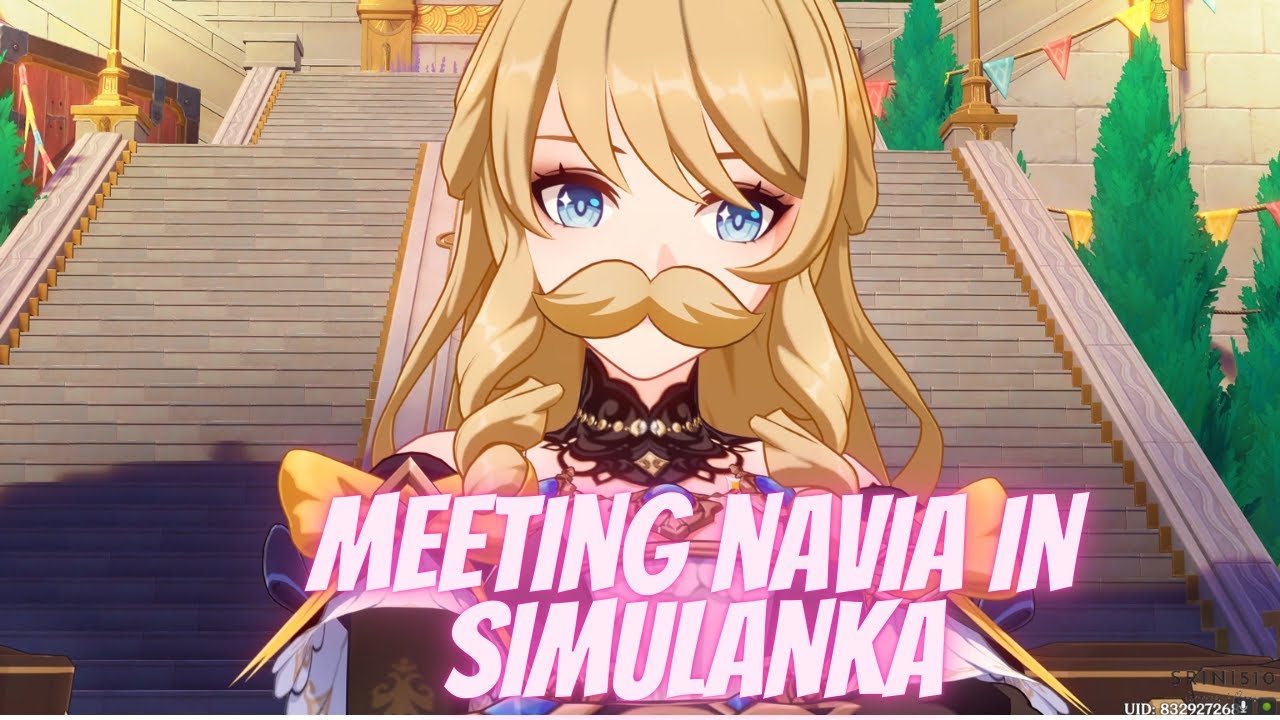 Meeting Navia In Simulanka Genshin Impact - YouTube