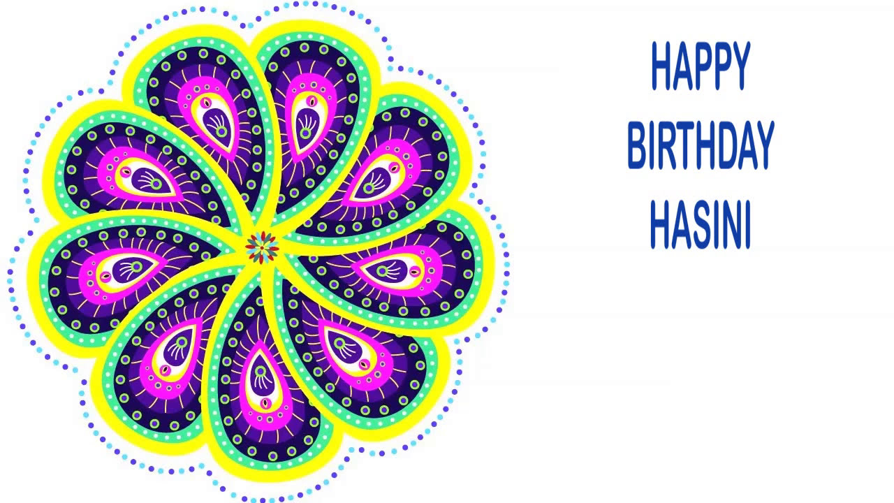 Hasini Indian Designs - Happy Birthday - YouTube