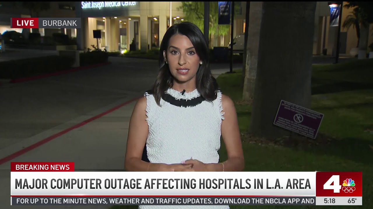 Major computer outage affecting hospitals in LA area - YouTube