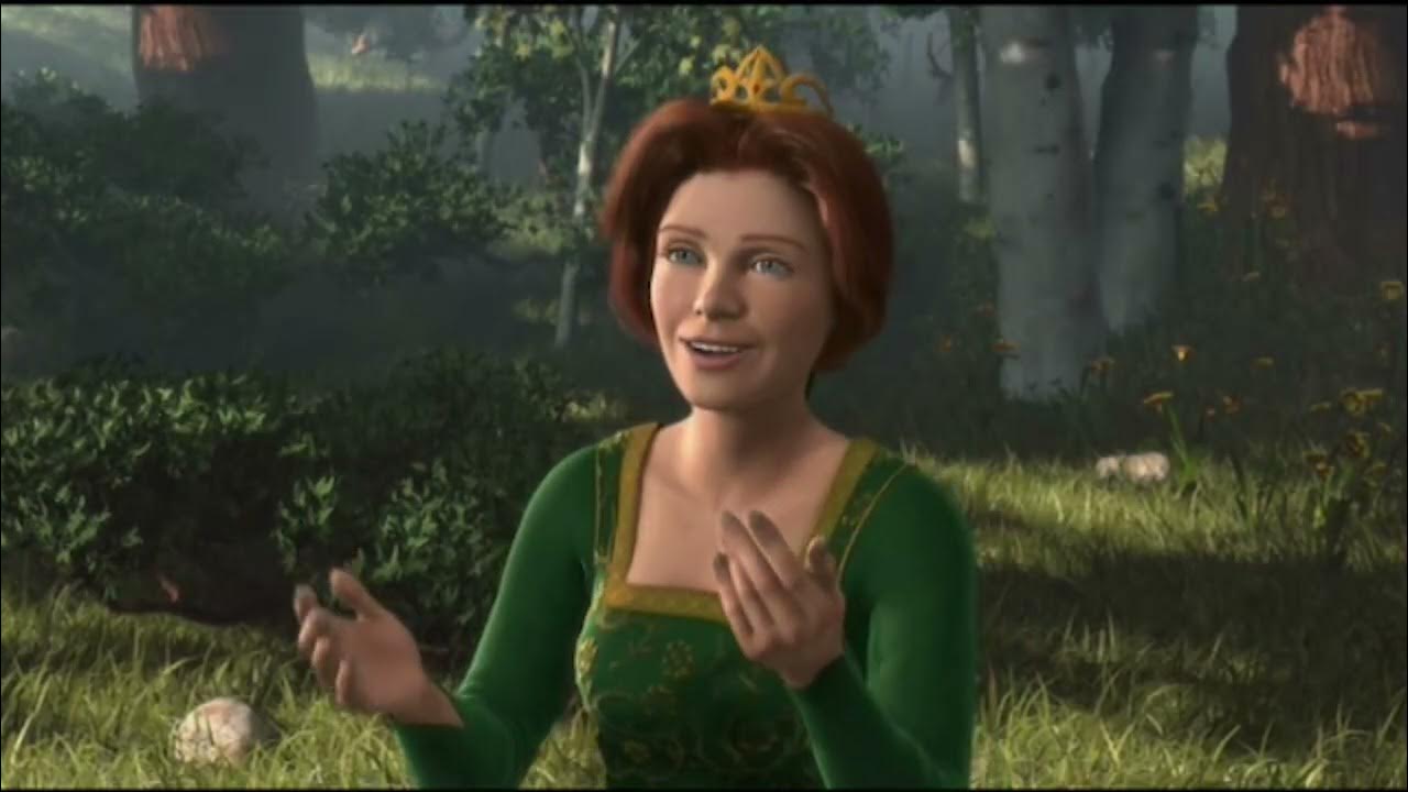 Shrek 1 - Fiona canta junto a un pájaro (Castellano) - YouTube