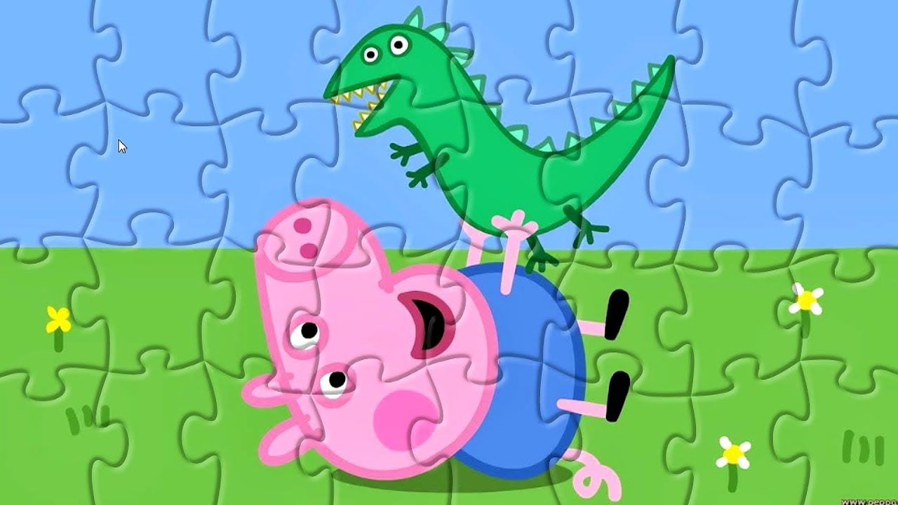 Peppa Pig (George) | Puzzle Game for kids - YouTube