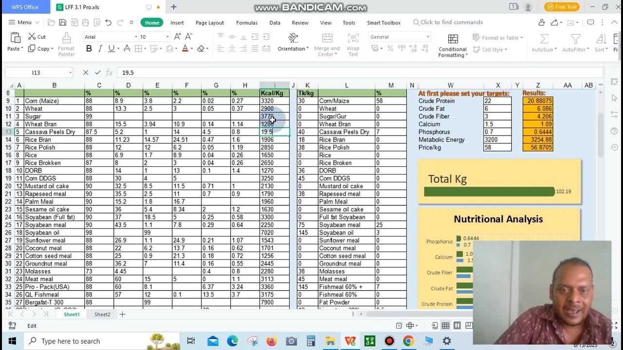 How to add your feed ingredients in to the feed formulation software ...
