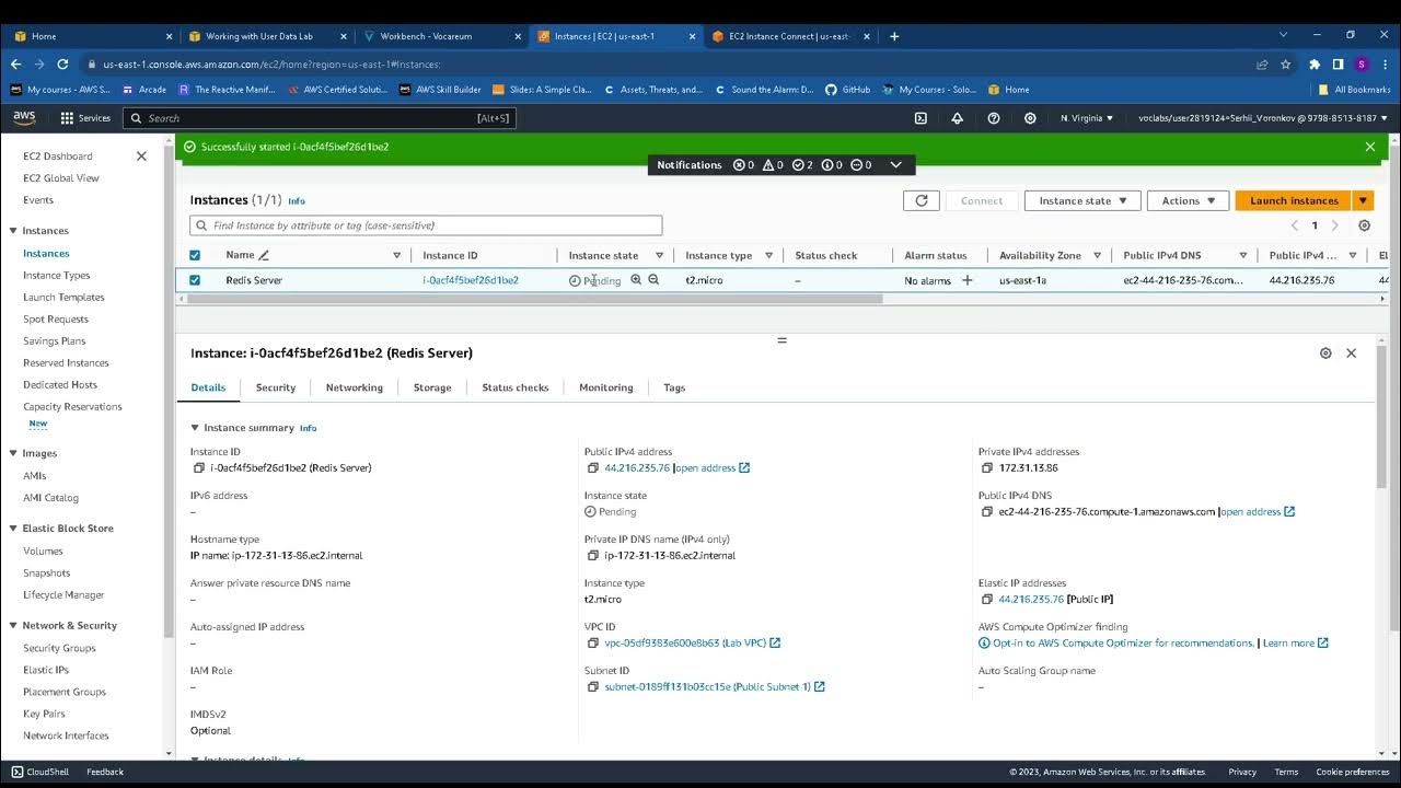 AWS Educate Working with Amazon EC2 user data - YouTube